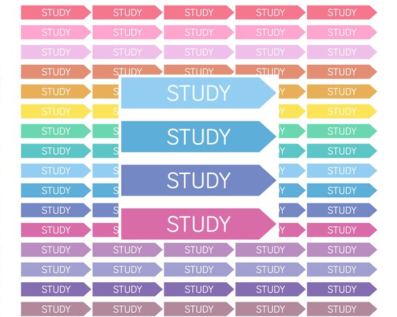 Printable Study Stickers Study planner stickers College