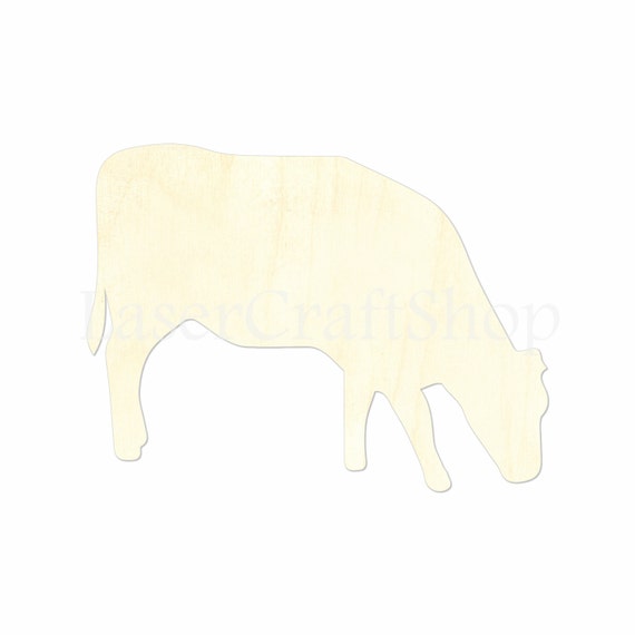 2 34 Farm Animal Cow Wooden Cutout Shape