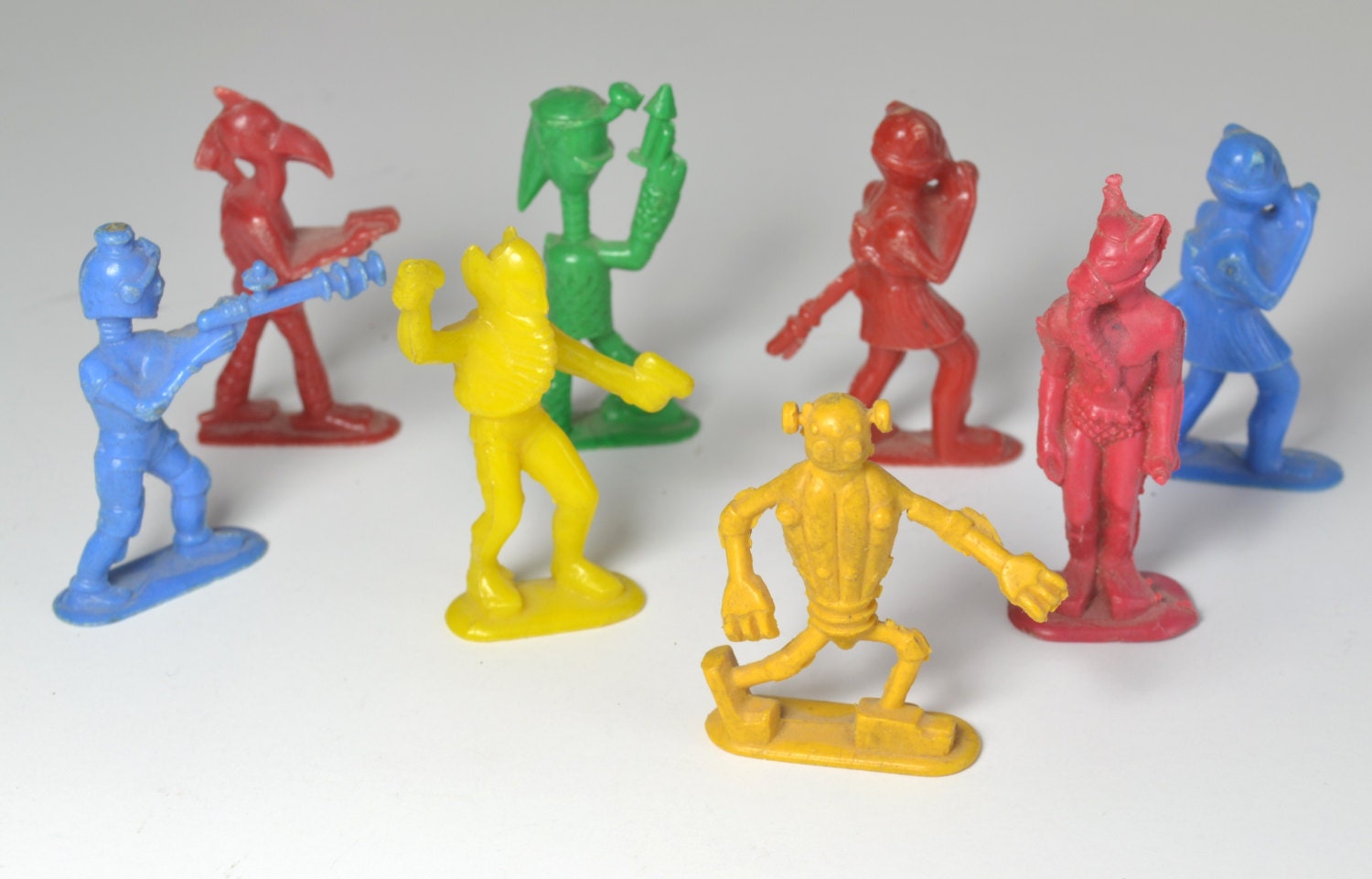 Vintage Captain Video Space Men Toy Space Aliens Collectible