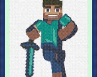 minecraft embroidery design – Etsy
