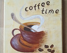 Unique acrylic coffee art related items | Etsy