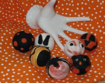 Needle felted balls | Etsy