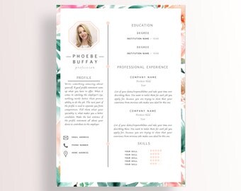 Résumé floral | Etsy