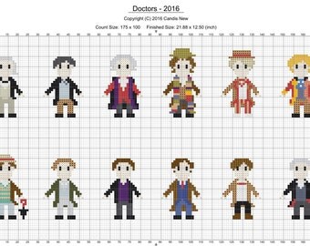 Plastic Canvas TARDIS pattern
