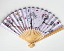 Popular items for hand painted fan on Etsy