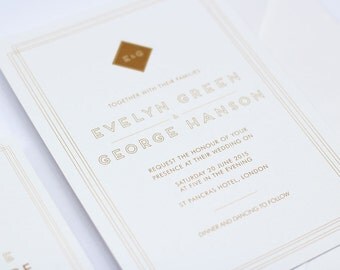 Unique gatsby invitation related items | Etsy