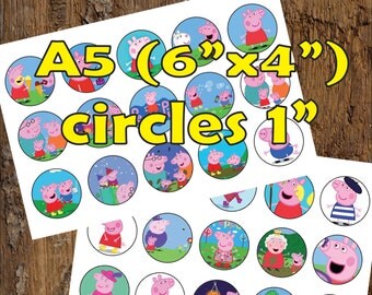 Peppa pig stickers | Etsy