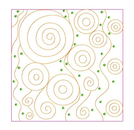 Quilt Pattern called Spinning Includes 4 sizes 4in