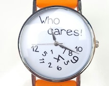 Unique who cares watch related items | Etsy