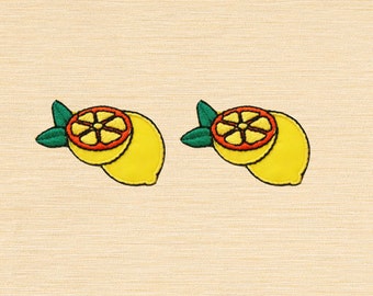 Lemon applique | Etsy