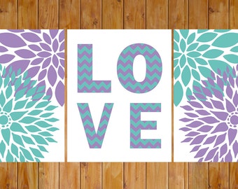 Believe Inspirational Quote Turquoise Coral Chevron by scadesigns