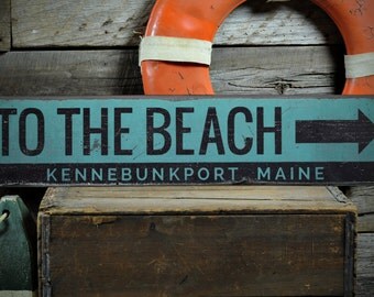 The Pier Wood Sign Custom Beach Location City State Sign