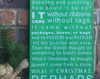 The grinch quote | Etsy