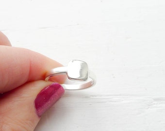 Sterling Silver Ring Band Size 7 Ring 2mm Plain by CamileeSupplies