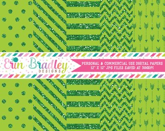 Purple and Aqua Digital Paper Pack Patterned by ErinBradleyDesigns