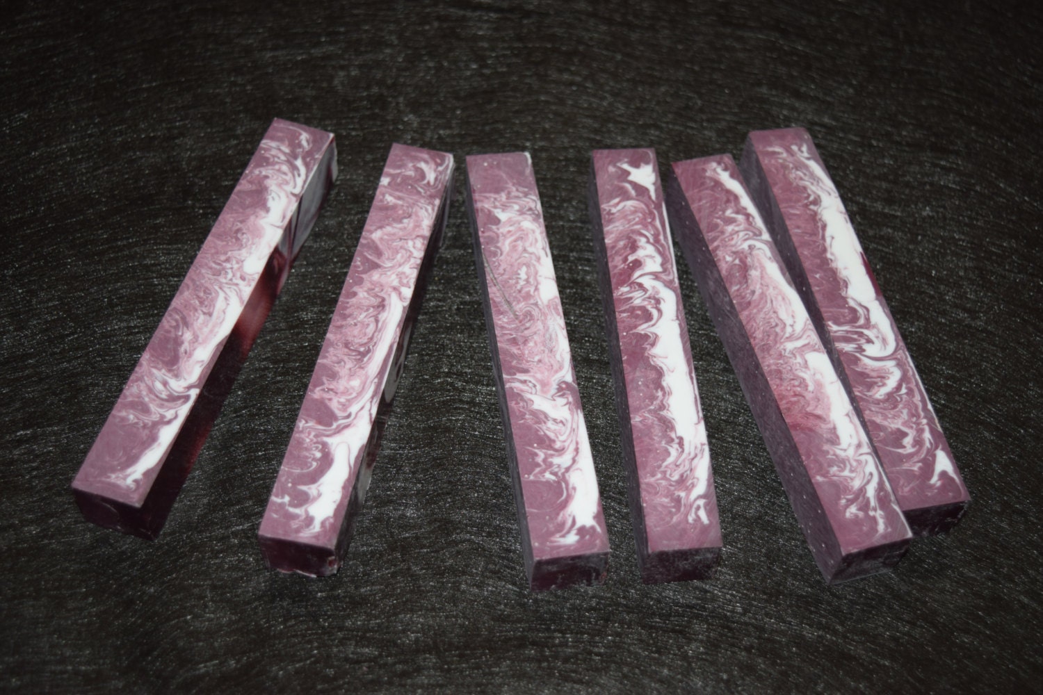 Alumilite Pen Turning Blanks Custom color Burgandy and White