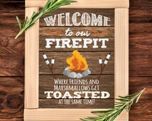 Popular items for fire pit sign on Etsy