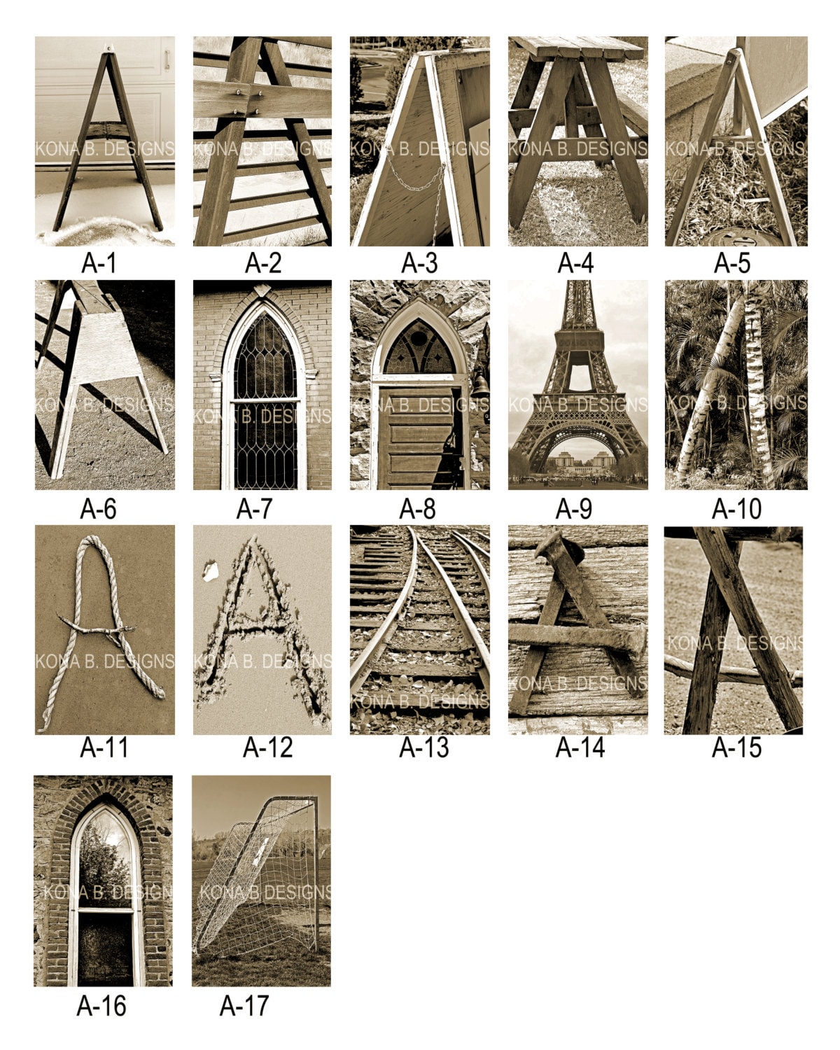 Letter A Alphabet Photography 4x6 Photo by KonaBDesigns