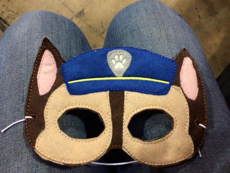 Chase mask costume mask by RagansCrazyCreations on Etsy