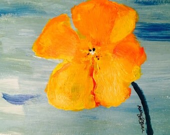 Poppy painting | Etsy