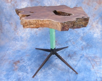 Burl wood table | Etsy