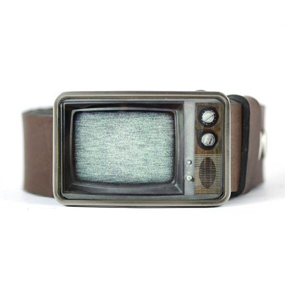 RetroTV Belt Buckle Television Belt Buckle gift for him
