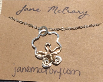 Tooth necklace Tooth outline pendant necklace for dentists