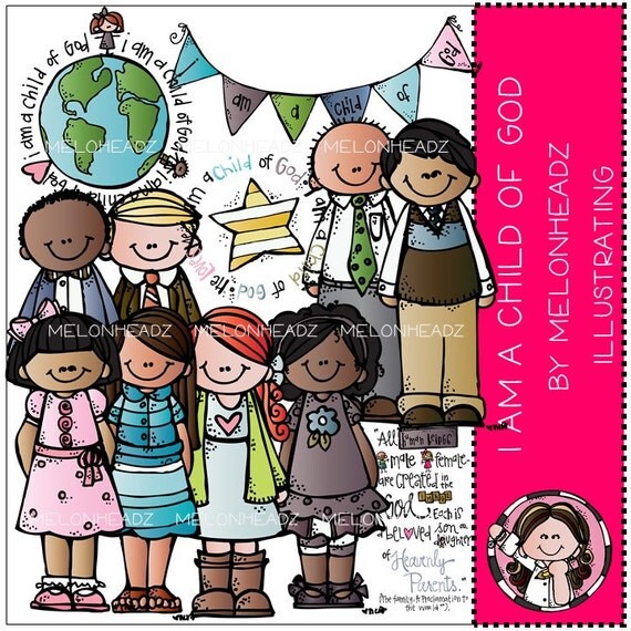 I am a child of God clip art COMBO PACK