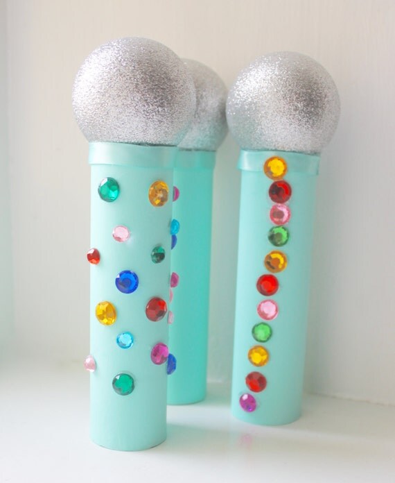 Craft Kit for Kids Bling Your Microphone Craft Set by prettimini