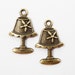 Bronze Lamp Charms 22x14mm Antique Brass by BusyBeeBeadSupplies