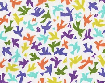 Unique bird fabric related items | Etsy