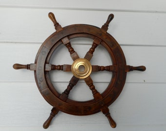 Wooden ship wheel | Etsy