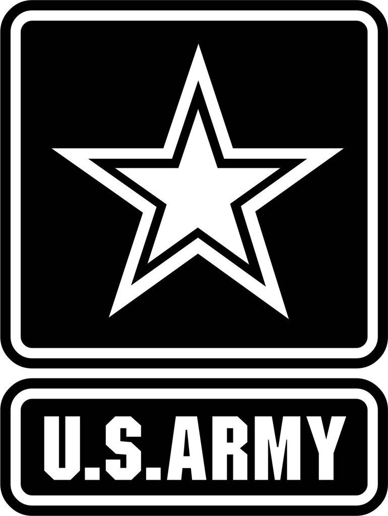 ARMY decal US Army Decal Military Decal RTIC Cup Decal