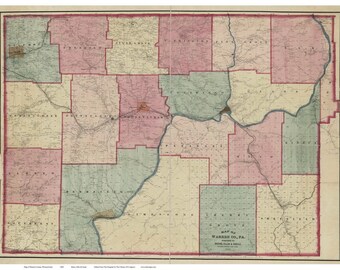 Conesus Hemlock & Honeoye Lakes 1904 USGS Topographic by Oldmap