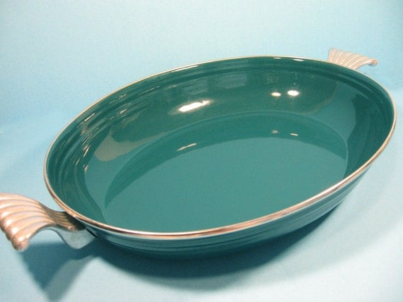 Large roasting pan Fiesta Ware Metal Oval Roaster aluminum