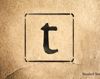 Lowercase letter t | Etsy