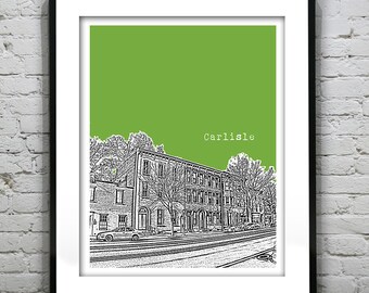 Florence Alabama Skyline Poster Art Print AL by AnInspiredImage