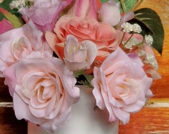 Pink ceramic vase | Etsy