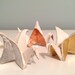 Uplifting Porcelain Origami Crane