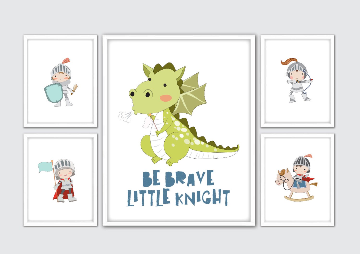 Knight Nursery Print Knight Nursery Decor Baby Boy Knight