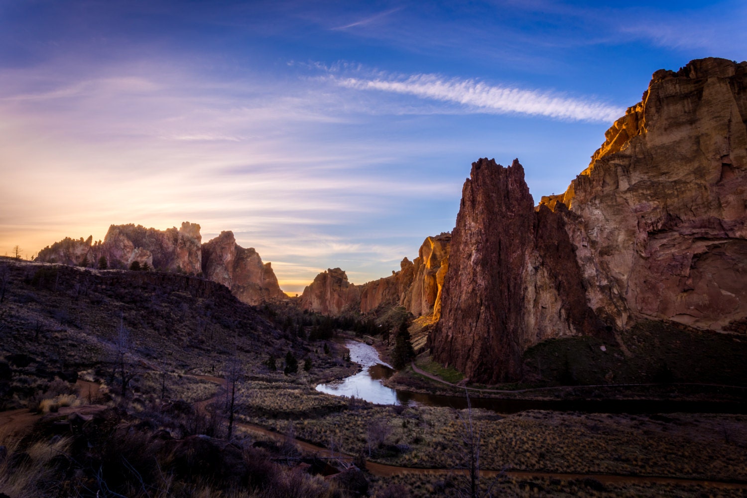 Smith Rock Sunset Photograph Oregon Photo Bend Oregon Wall