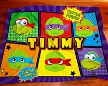 Popular items for ninja turtle blanket on Etsy