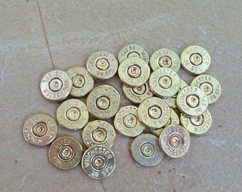 45 Auto Caliber Bullet End Slices Federal by SalvagedChicDesign