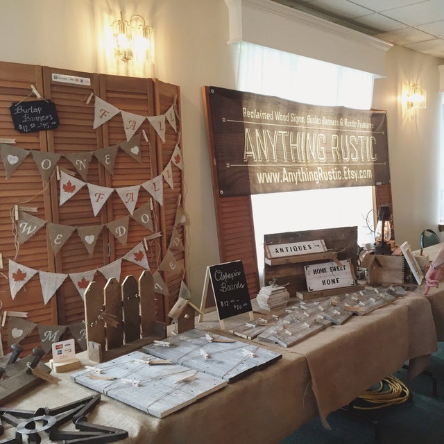 Burlap Banners Reclaimed Wood Signs & Rustic by AnythingRustic
