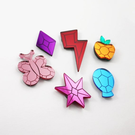 My Little Pony Elements of Harmony Gem Magnets by edenki on Etsy