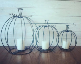 Metal pumpkins | Etsy