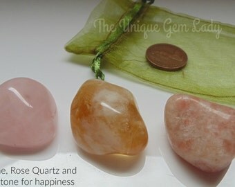 Happiness & Joy Stone Set Positive Energy Crystal set
