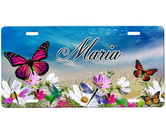 Butterfly License Plate