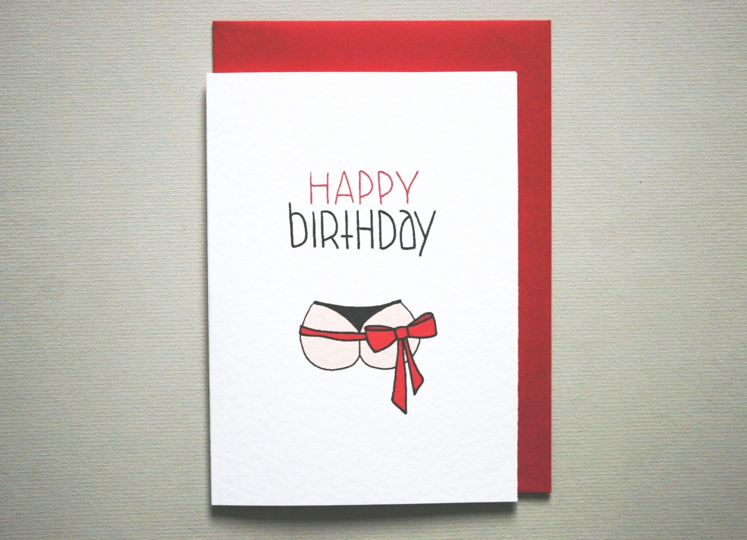 Funny Happy Birthday Bum Card For Him Naughty Birthday Card