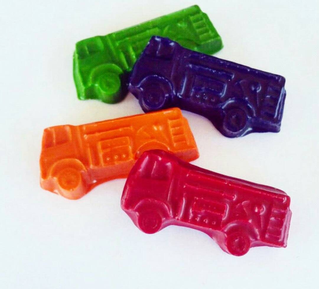 Firetruck Crayons Fireman Party Party Crayons Fire Safety